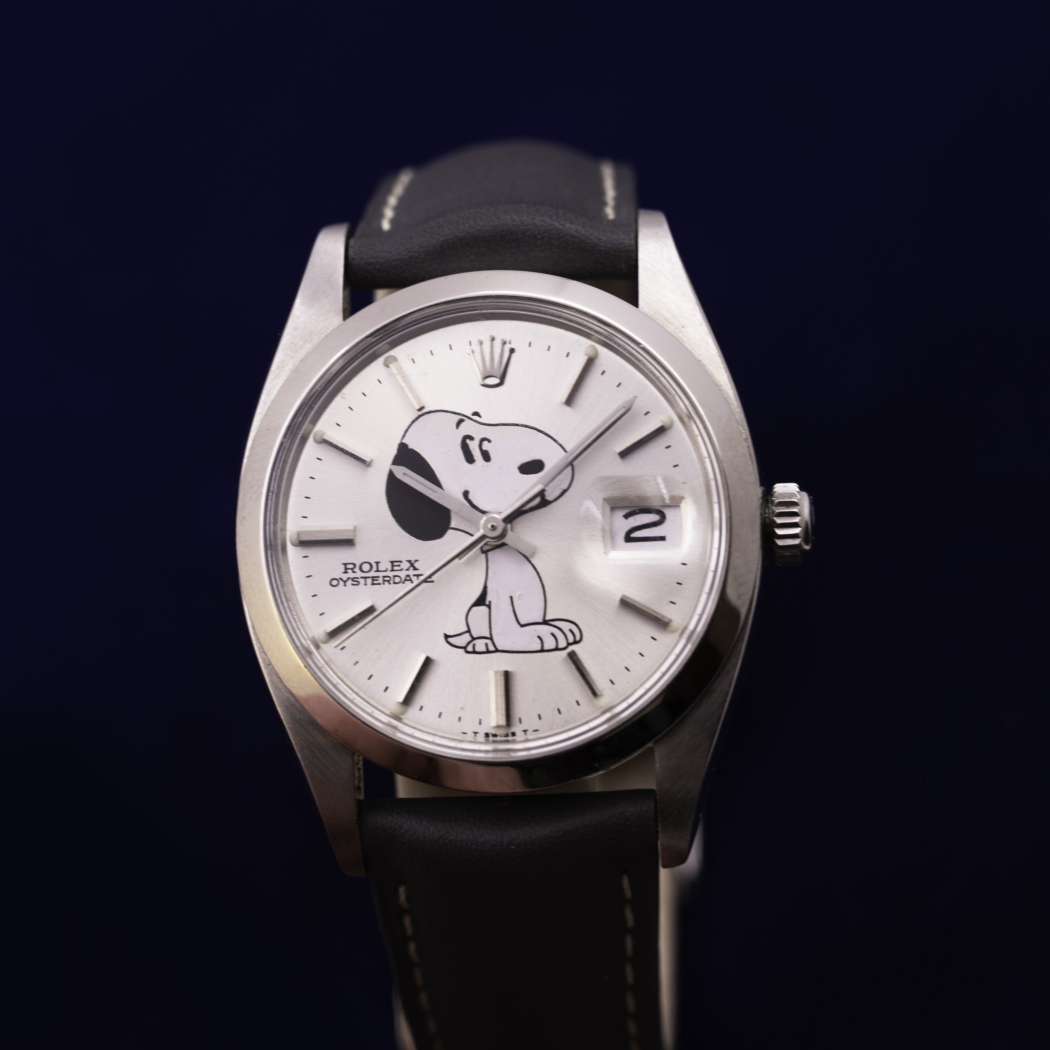 ROLEX-OYSTERDATE -STEEL-"SNOOPY"-DIAL